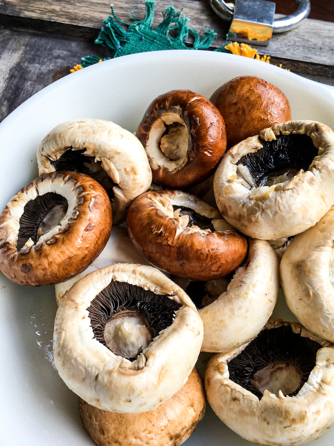 Sausage-Stuffed Mushroom Caps - I Love Cream Cheese